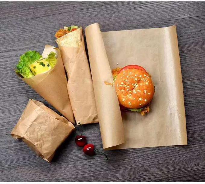 Greaseproof Food Grade Hamburger Paper Wrapper 400*300mm