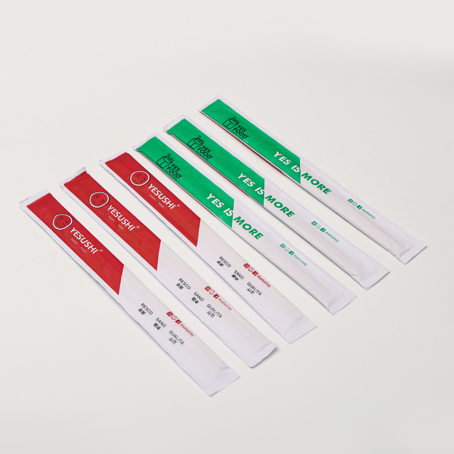 Eco-frindly Natural Bamboo Chopsticks Sushi chopsticks with paper ...