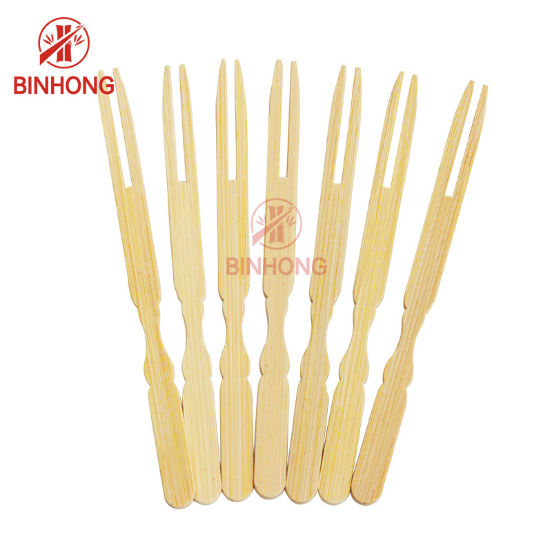 Disposable Moso Bamboo 9cm Fruit Skewer Sticks