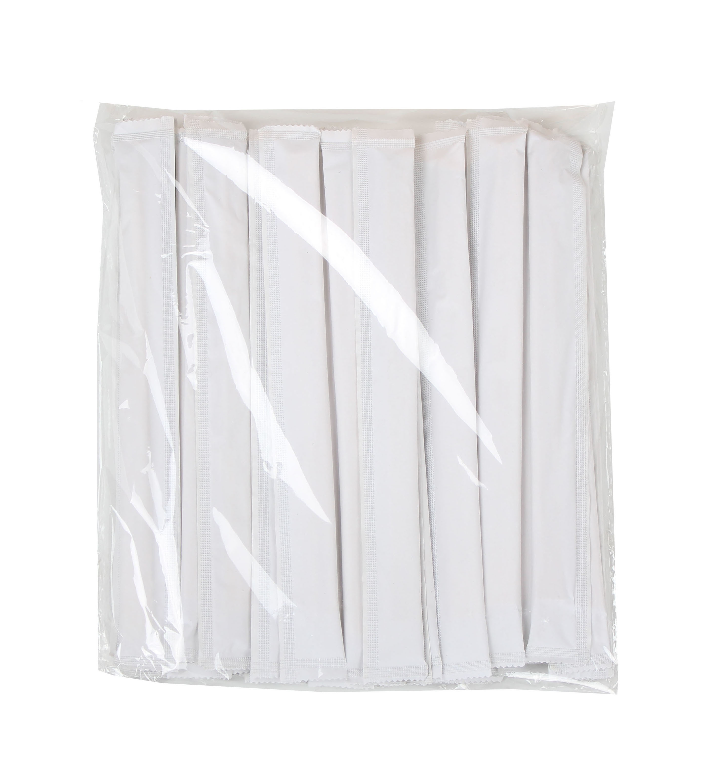 White Full Paper Cover Disposable Bamboo Chopstick Square Round Twins