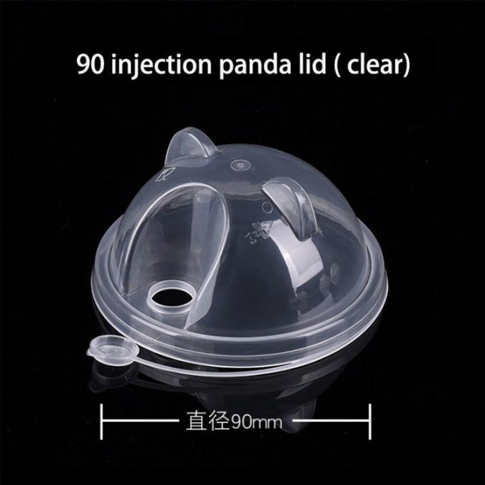 90MM Plastic Lid Disposable Leakproof Milk Tea Ice Drink Injection ...